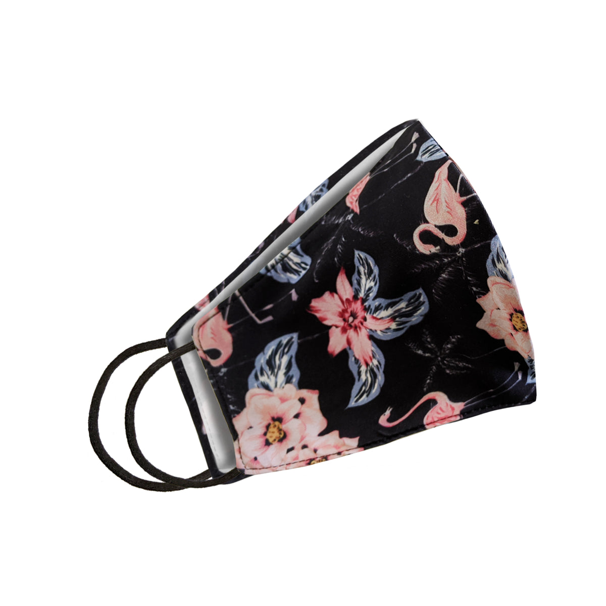 Black Flamingo Face Mask | MASK BY DESIGN